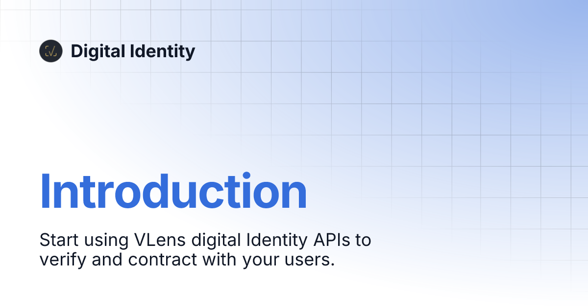 Introduction | Digital Identity